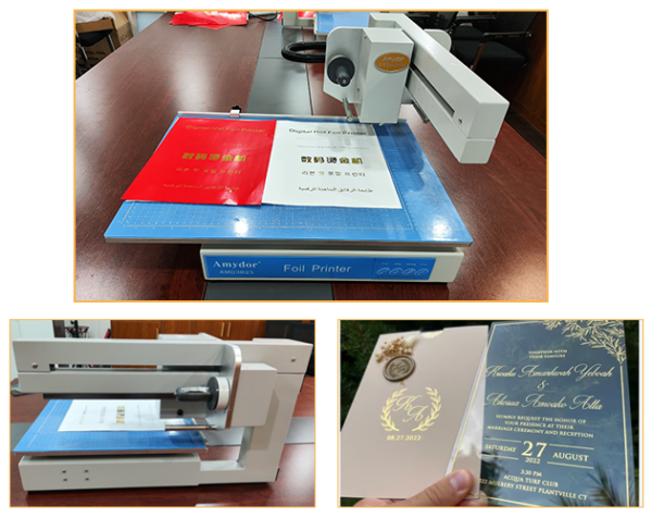 Acrylic Plate Digital Hot Foil Stamping Machine AMD3025